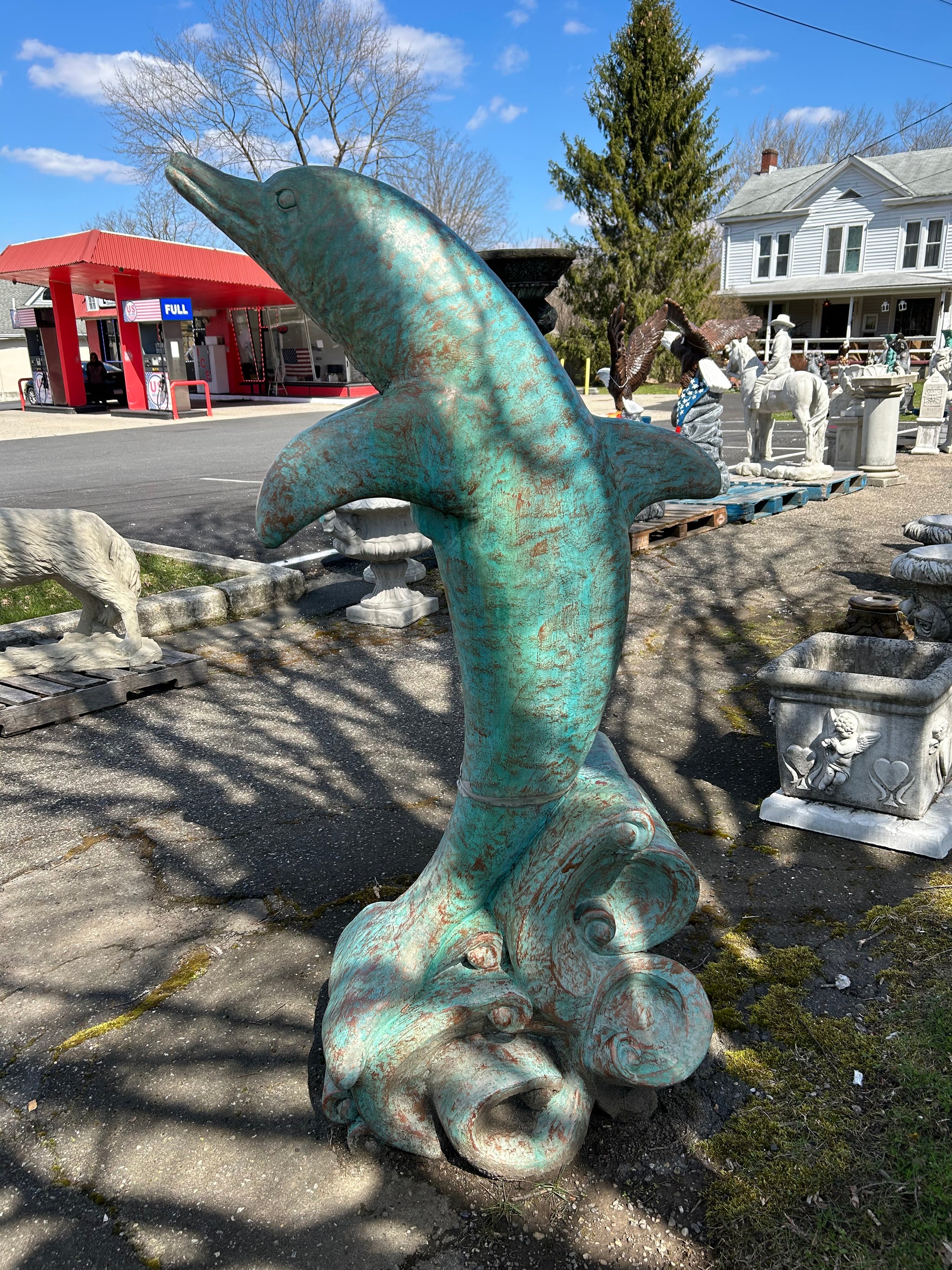 Dolphin Mailbox – Ziegler's Statuary